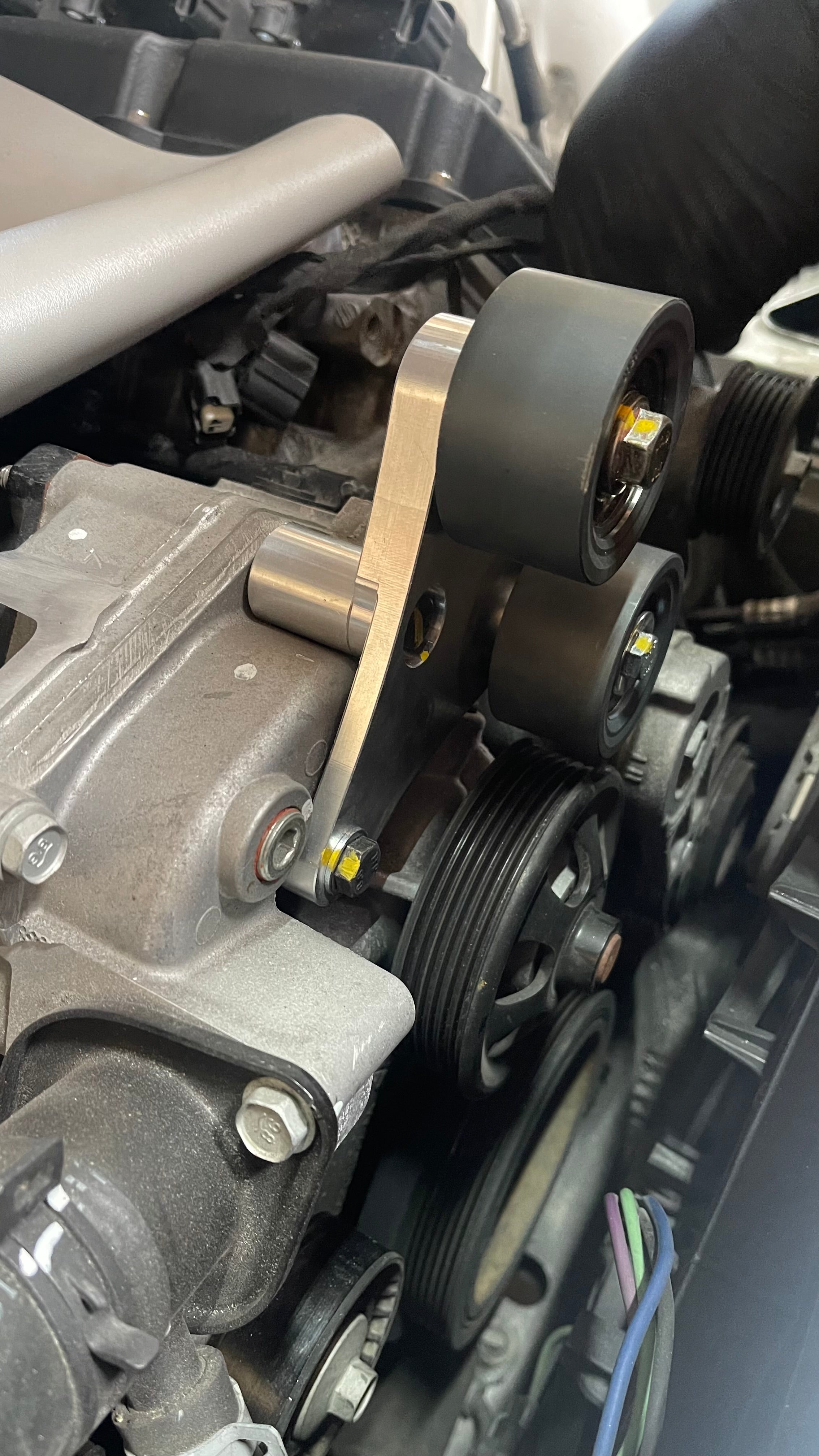 ALUMINUM MOPAR HEMI GEN 3 HELLCAT SUPERCHARGER SWAP CONVERSION IDLER B ...