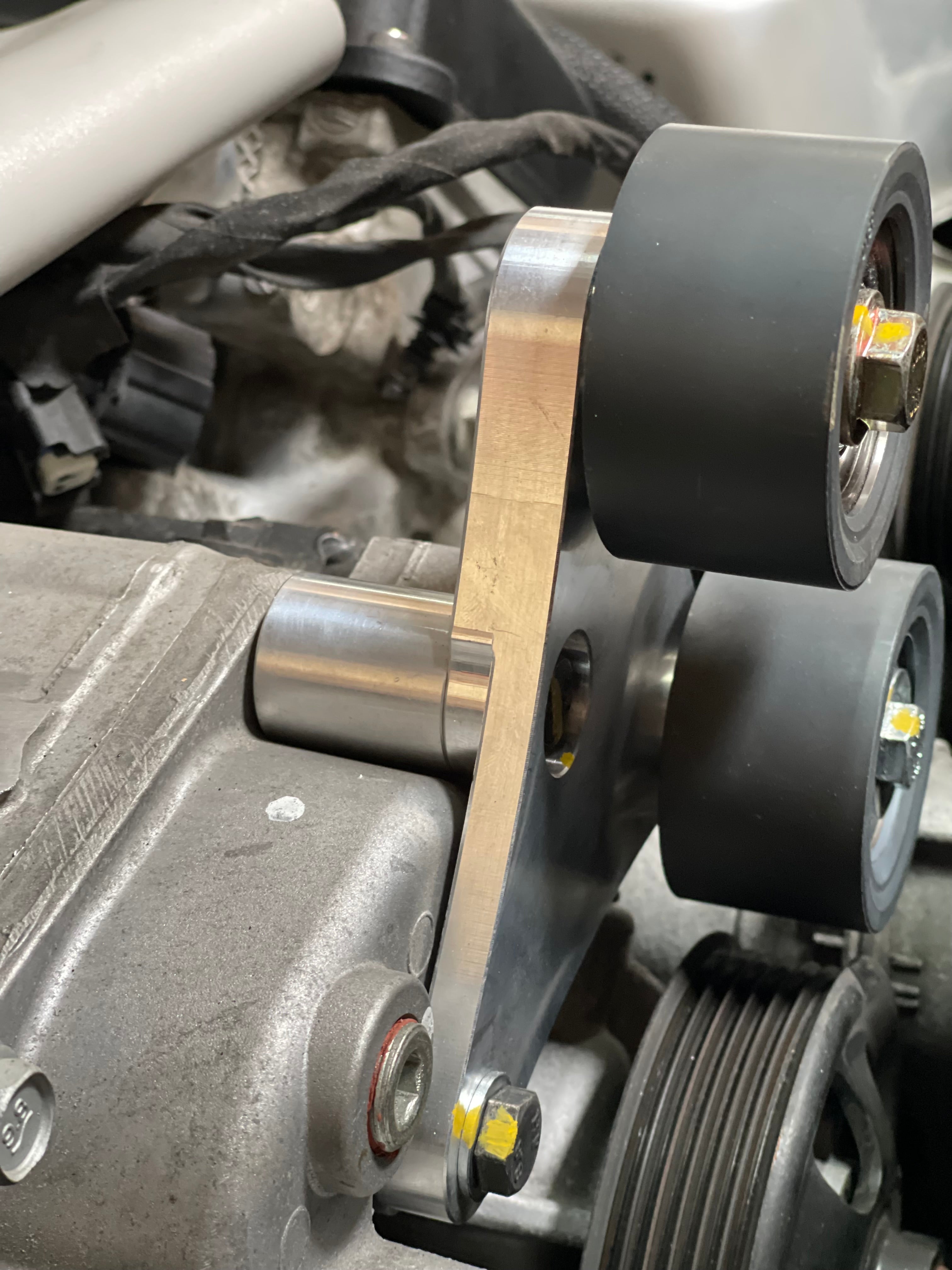 ALUMINUM MOPAR HEMI GEN 3 HELLCAT SUPERCHARGER SWAP CONVERSION IDLER B ...