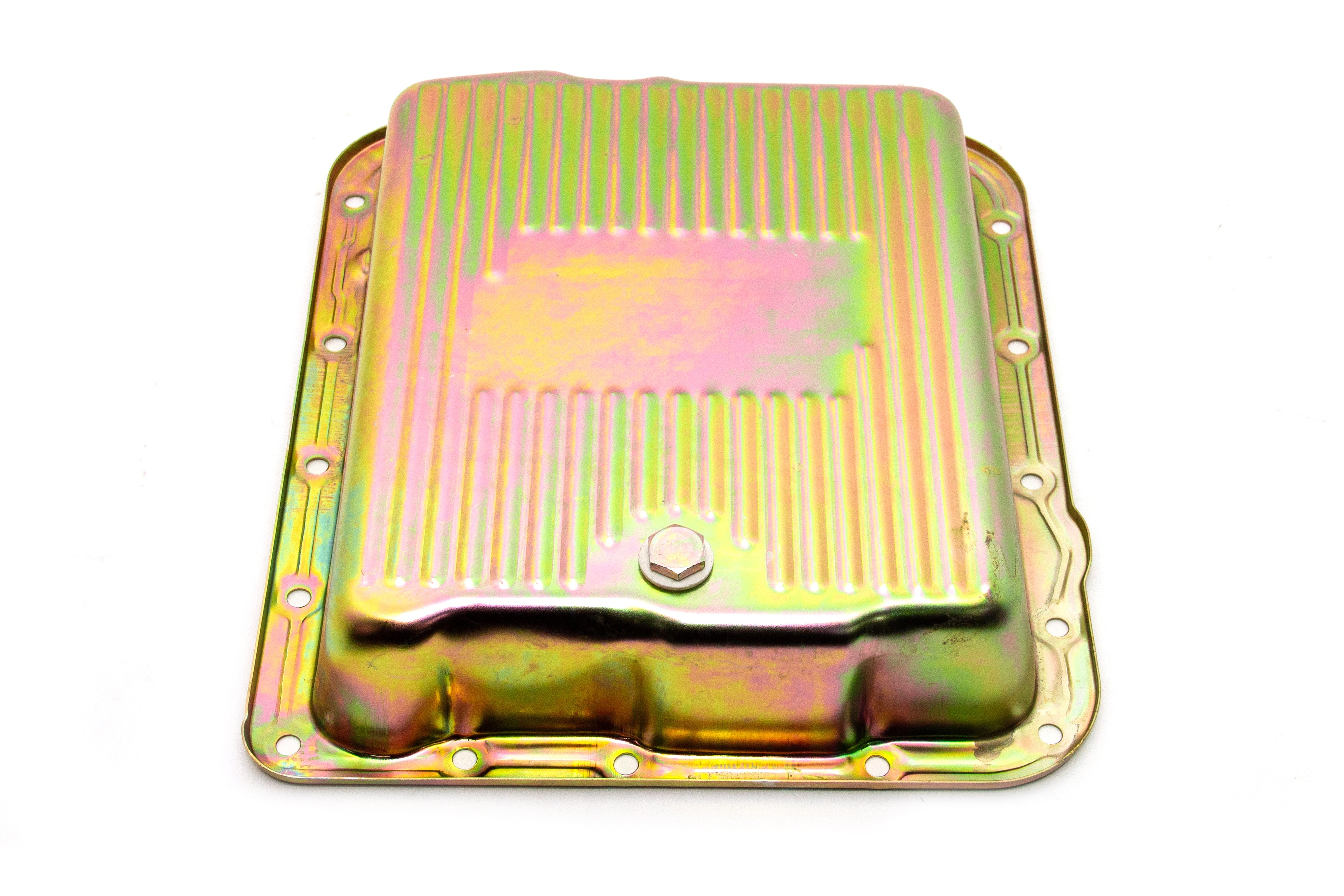 CHEVY/GM 700R4-4L60E-4L65E STEEL TRANSMISSION PAN - ZINC | CFR Performance