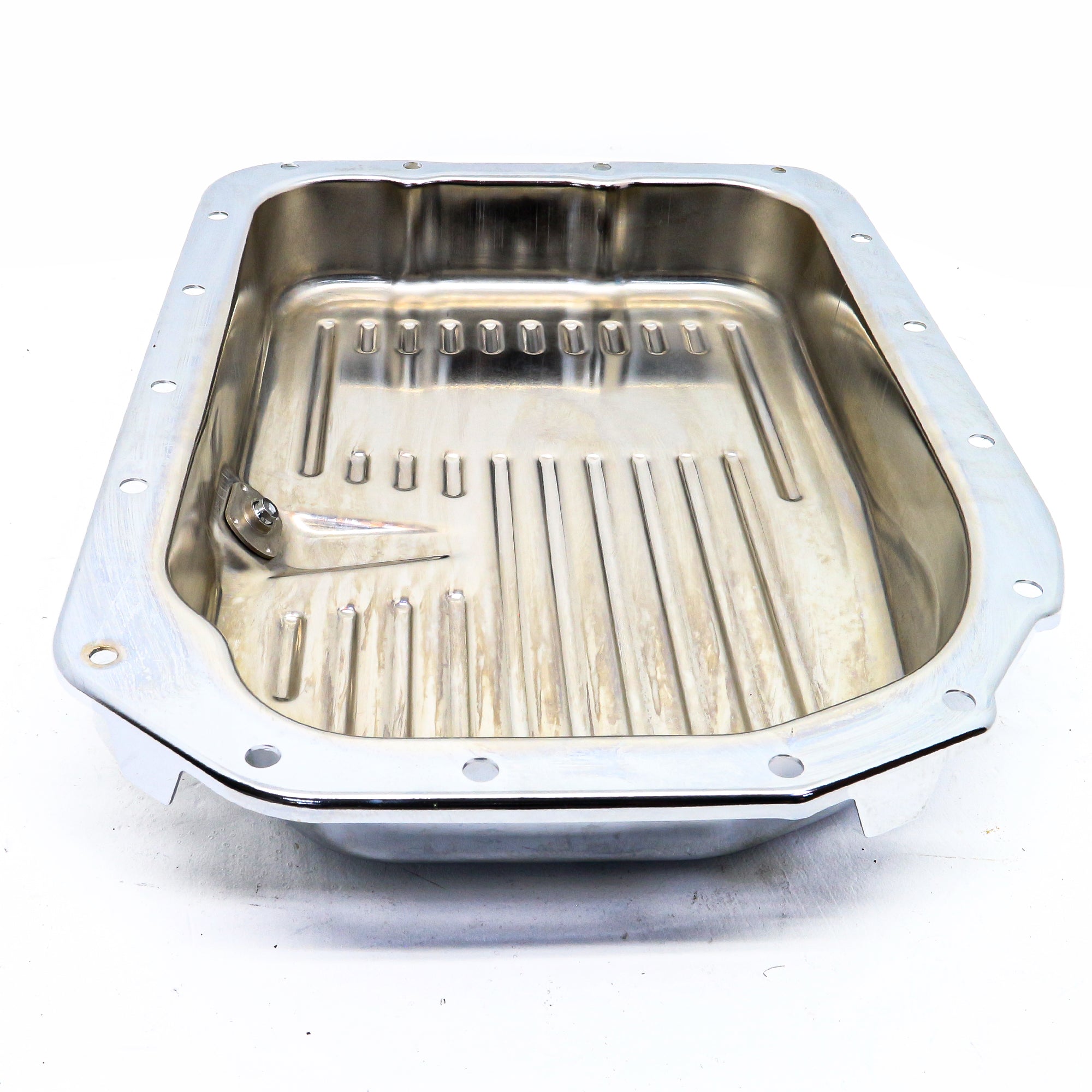 STEEL CHEVY/GM 4L80 4L80E 4L85E TRANSMISSION PAN - CHROME | CFR Performance