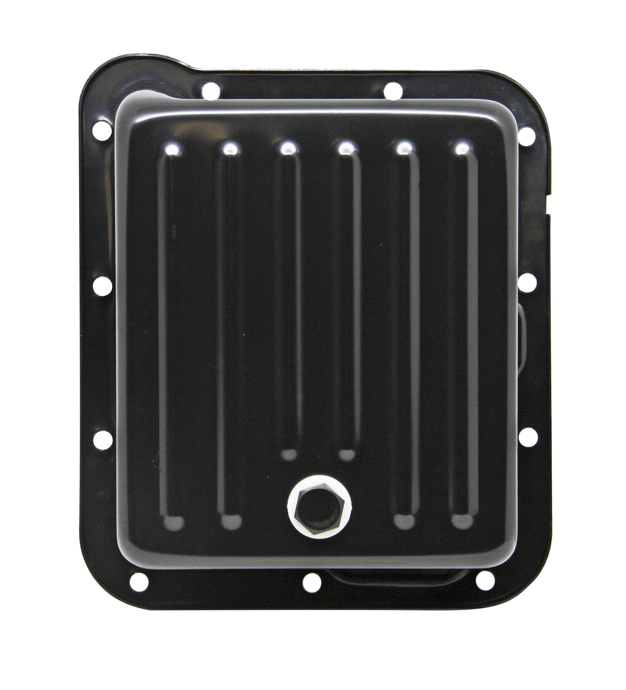FORD C4 STEEL TRANSMISSION PAN (CASE FILL STYLE) - BLACK | CFR Performance