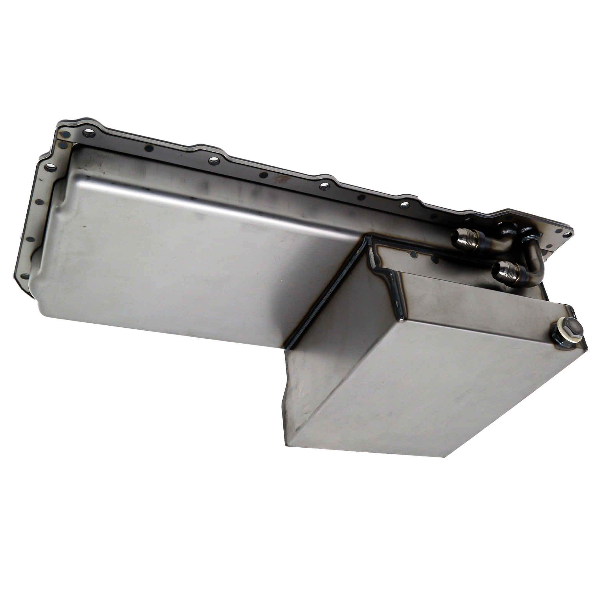 STEEL CHEVY GM LS ENGINES OIL PAN 7 QT 90 DEGREE FITTING - RAW | CFR ...
