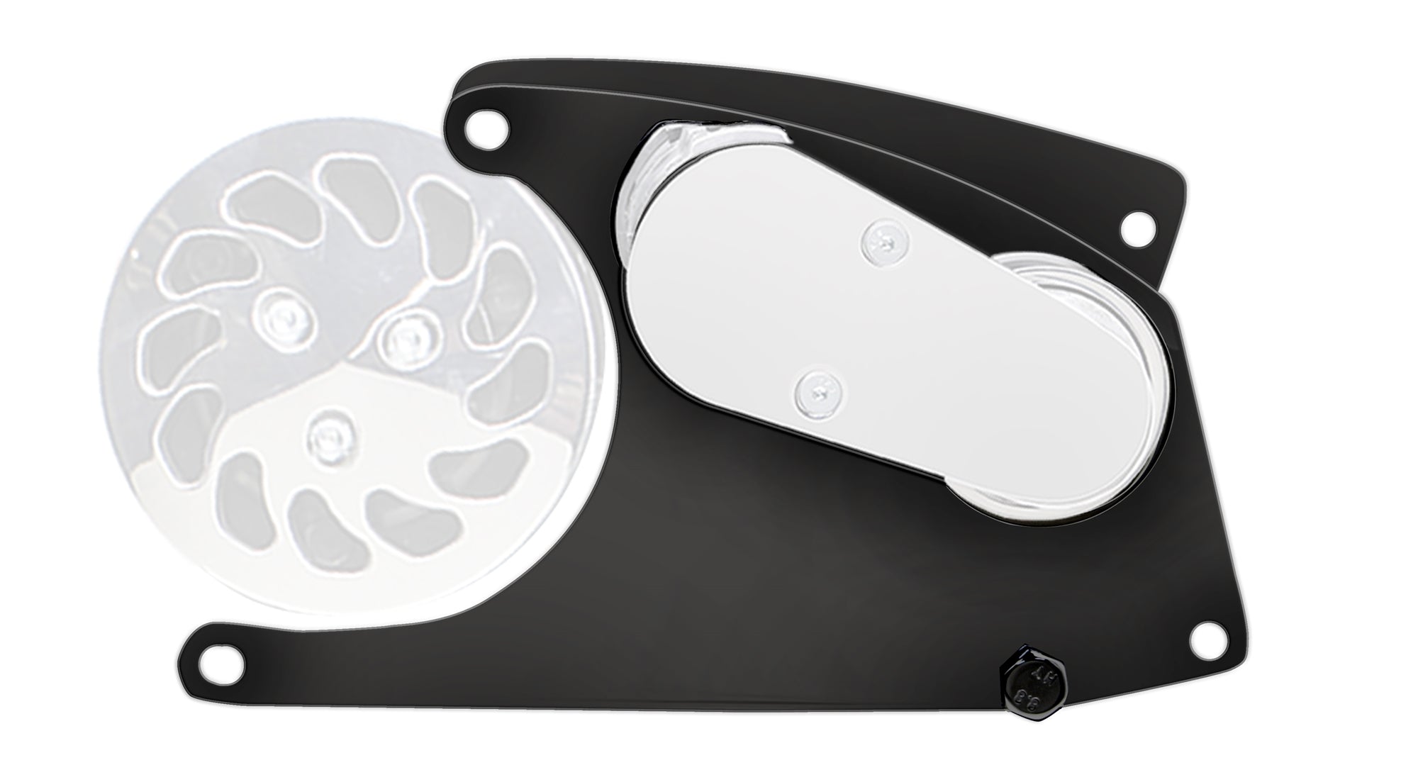 STEEL CHEVY LS SD7 STYLE AIR COMPRESSOR RELOCATION LONG BRACKET KIT ...