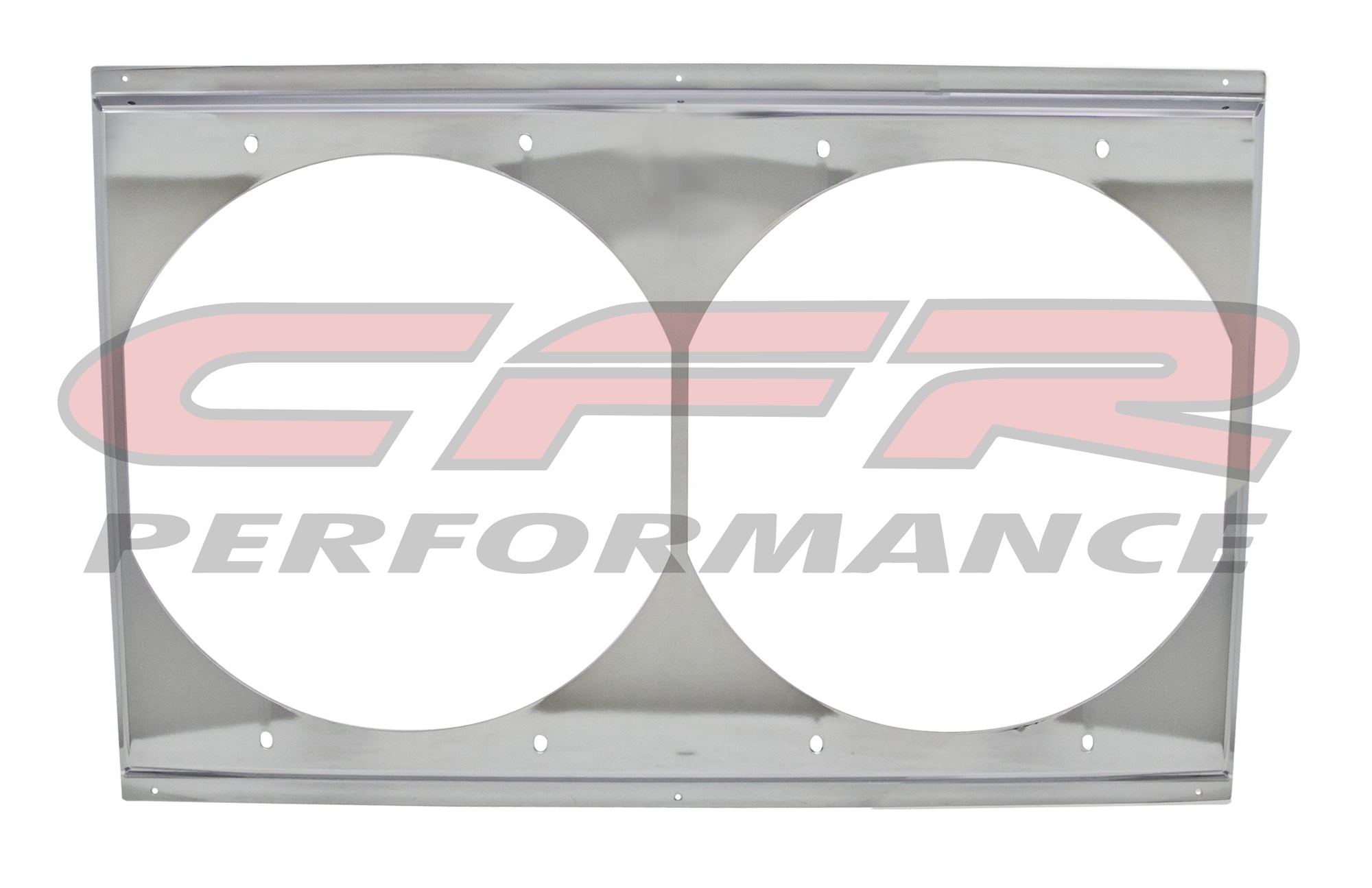 CHROME RADIATOR FAN SHROUD DUAL UNIT (25-5/8" x 16-5/8") FITS 31x16-1/2 ...