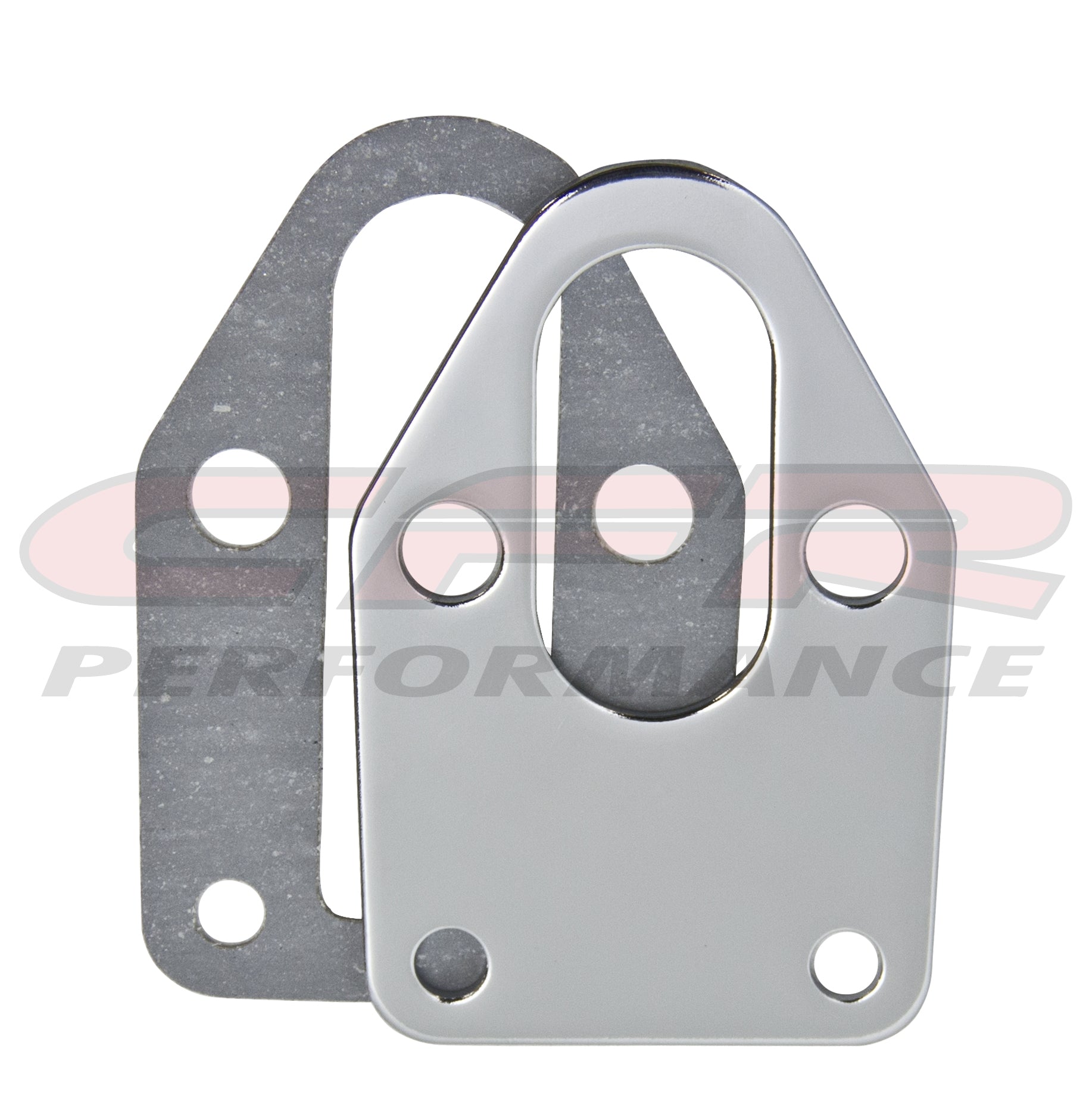 STEEL CHEVY SB FUEL PUMP MOUNTING PLATE - CHROME | CFR Performance