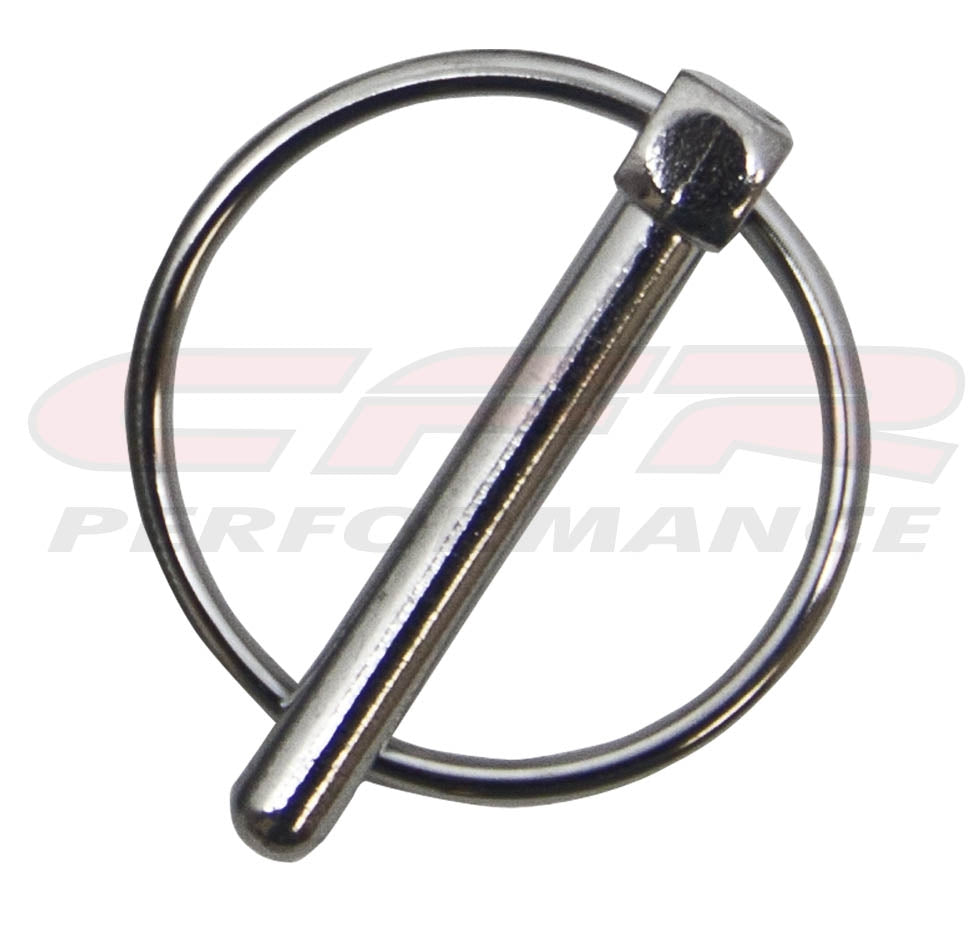 STEEL 1/4" FLIP OVER HOOD PIN - CHROME | CFR Performance