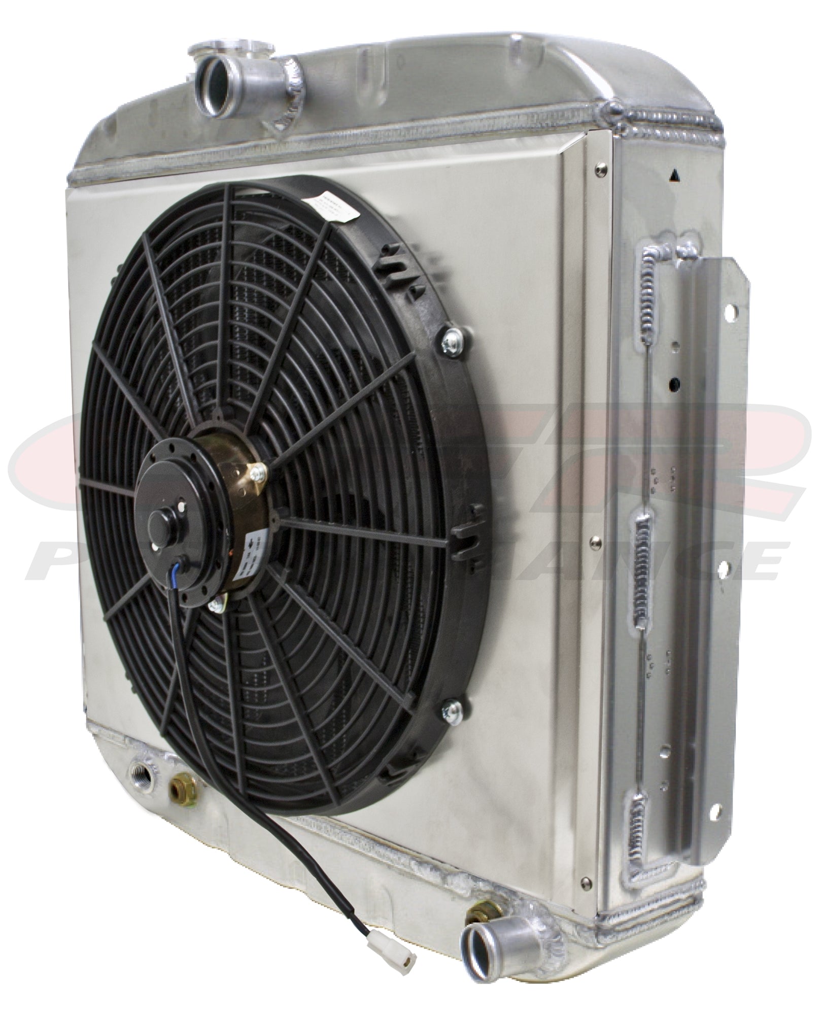 ALUMINUM EMC 1955-57 CHEVY BEL AIR DIRECT FIT BACK RADIATOR W/AT COOLER ...