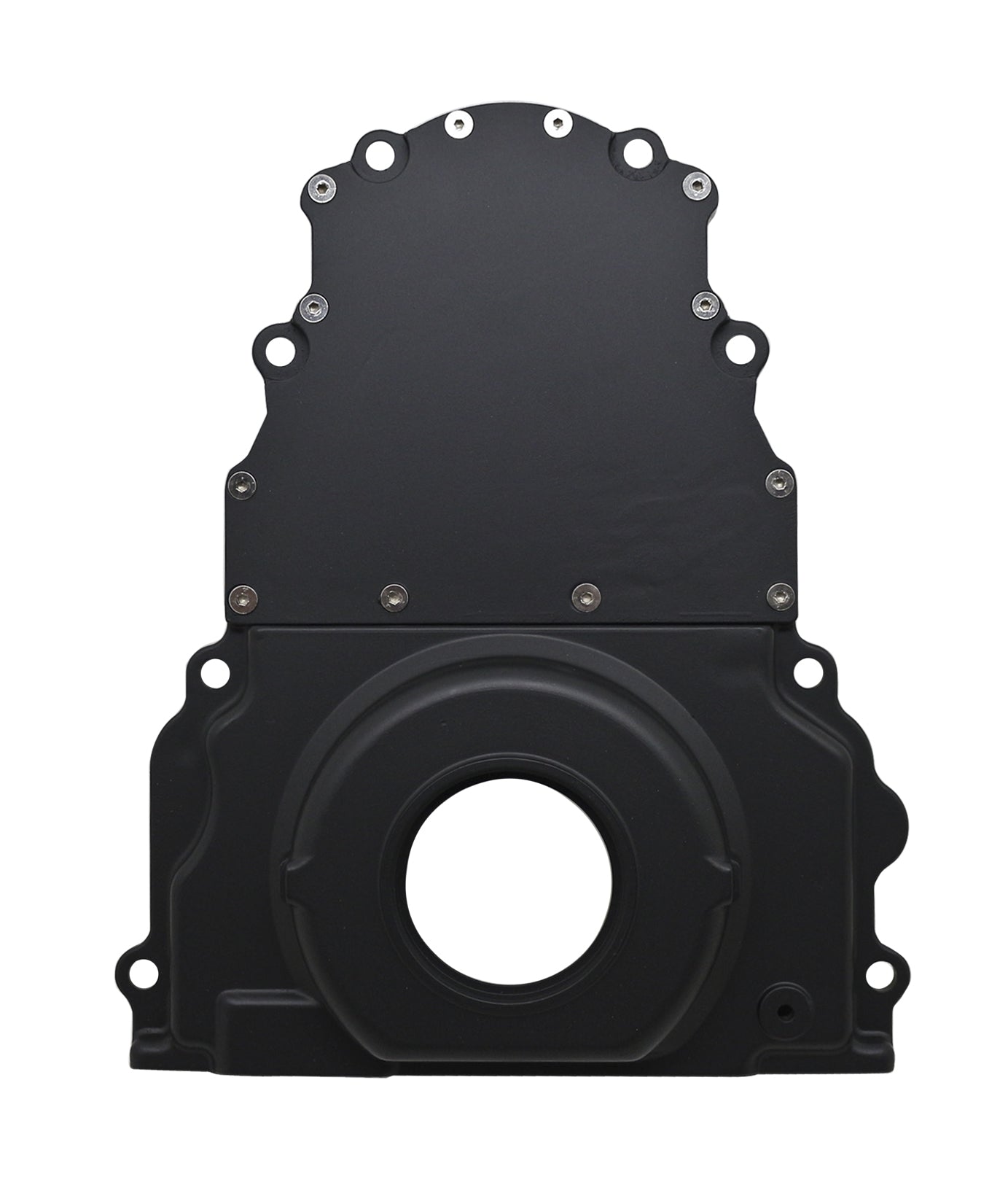 ALUMINUM CHEVY LS TWO PIECE TIMING CHAIN COVER W/O CAM SENSOR HOLE ...