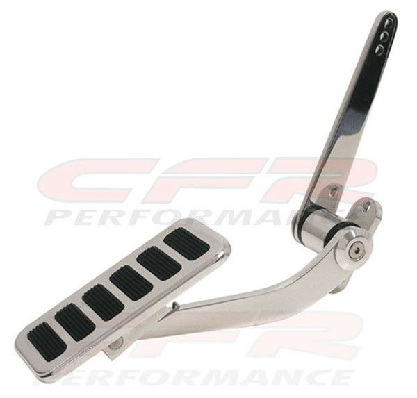 POLISHED ALUMINUM STREET ROD THROTTLE GAS PEDAL - CHEVY FORD MOPAR ...