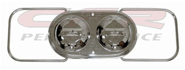 CHEVY/GM OVAL MASTER CYLINDER COVER (DUAL BAIL) - CHROME | CFR Performance