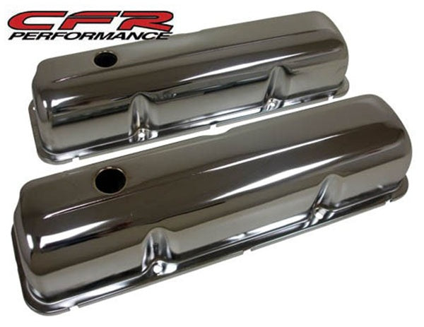 1957-76 FORD BIG BLOCK FE 352-390-406-427-428 STEEL VALVE COVERS - CHR ...